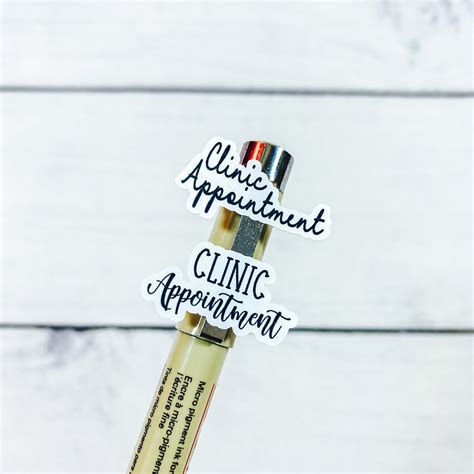 Clinic Appointment Script Sticki Scribbles Store