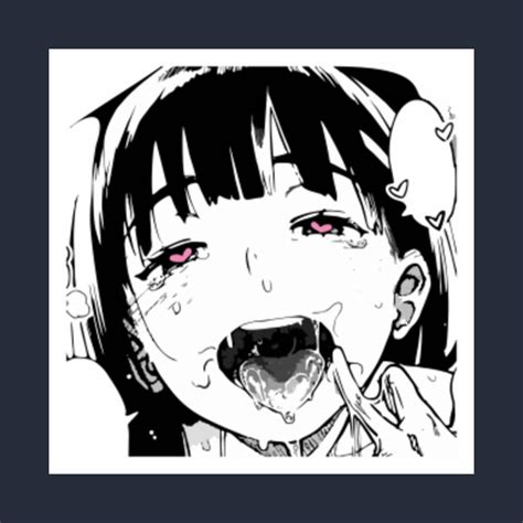Ahegao Shirt Anime Tee Manga Tshirt Ahegao Face Tapestry Teepublic