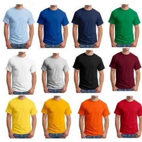 Cotton Round Basic Colors Men Plain T Shirt At ₹ 235piece In New Delhi