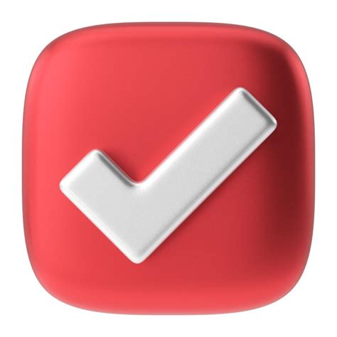 Premium Photo Checkbox Check Mark 3d Illustration
