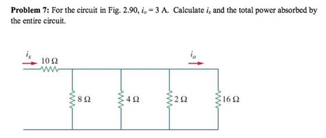 Solved In The Following Circuit Determine Vx And Power