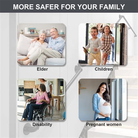 Groking FT Industrial Stair Railing Wall Mount Staircase Handrail φ Pipe Hand Rail For