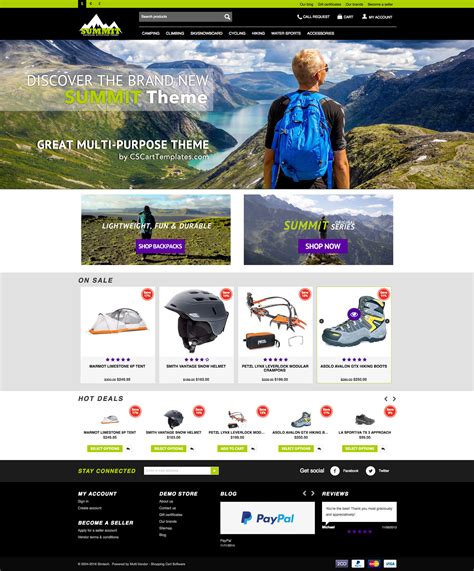 Summit Responsive CS Cart Theme V4