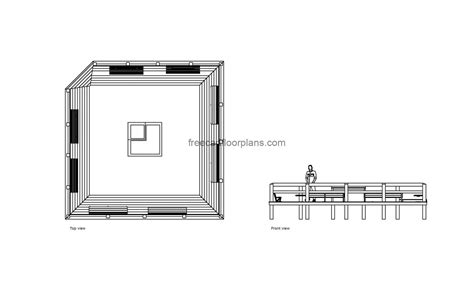 Observation Deck Free Cad Drawings