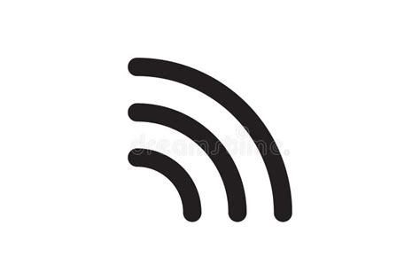 Wi Fi Symbol Signal Connection Vector Wireless Internet Technology Sign Stock Vector