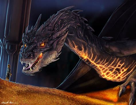 The Hobbit Smaug Dragon You Have Nice Manners For A Thief Fan Art