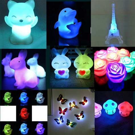 Jual Lampu Tidur Mini Aneka Bentuk Led Unik Warna Warni Dekorasi Kamar Pajangan Karakter