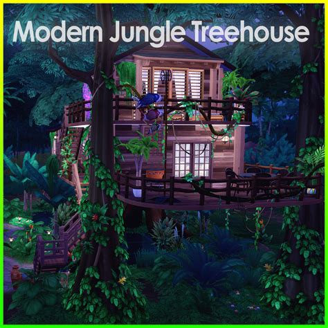 Modern Jungle Treehouse At Kalino Sims 4 Updates