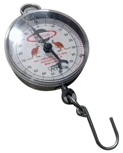 Aluminum Analog Dial Scale Weighing Capacity 100 Kg Platform Size 200200 Mm At Best Price