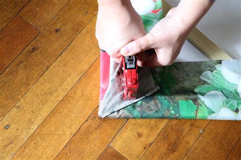 How To Make Fabric Canvas Art HGTV