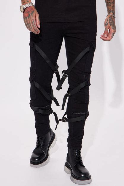 Another Cargo Skinny Jeans Black Fashion Nova