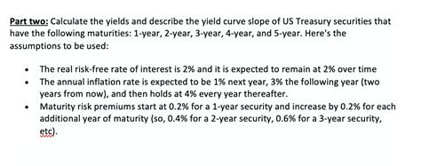 Solved Part Two Calculate The Yields And Describe The Yield Chegg Com