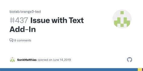 issue with text add in · issue 437 · biolab orange3 text · github