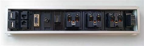 Boxnube Fliptop Box Cable Cubby With Onoff Switch Power Sockets Lan