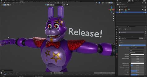 Glamrock Bonnie Blender Release By Fnaf Busters On Deviantart