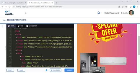 Gunjuluri Akhila On Linkedin Nextwave Coding Html5 Css3