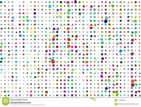Pattern Of Shape Illustrations Background Stock Vector Illustration Of Circles Tile 110952680