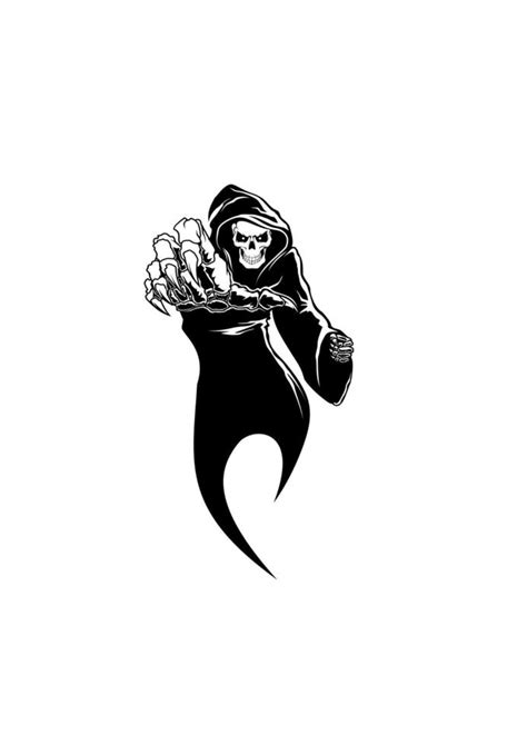 Personaje De La Muerte Negra 11225340 Vector En Vecteezy