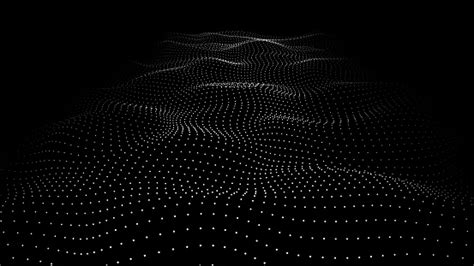 움직이는 파티클의 추상적인 검은색 배경입니다 미래점3d 파 빅 데이터 벡터 그림입니다 테크노 음악에 대한 스톡 벡터 아트 및