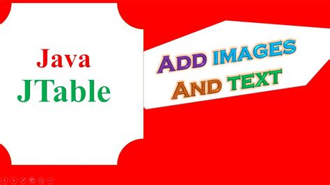 Java Jtable Ep20 Custom Add Both Images And Text In Column