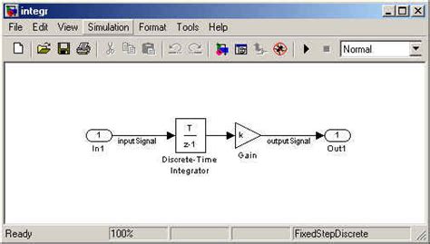 Fig 3 Matlab Model Of The Discrete Integratorwith The Gain