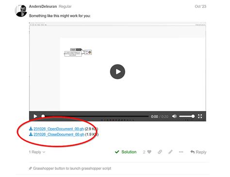Grasshopper Button To Launch Grasshopper Script Grasshopper Mcneel Forum