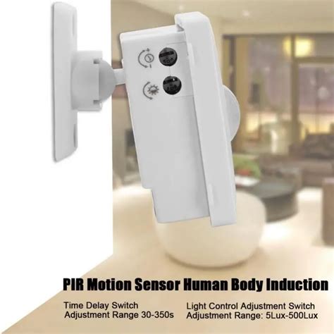 Motion Sensor 12v Home Motion Detector Automatic Passive Infrared Pir Sensor 140 Degree Rotating
