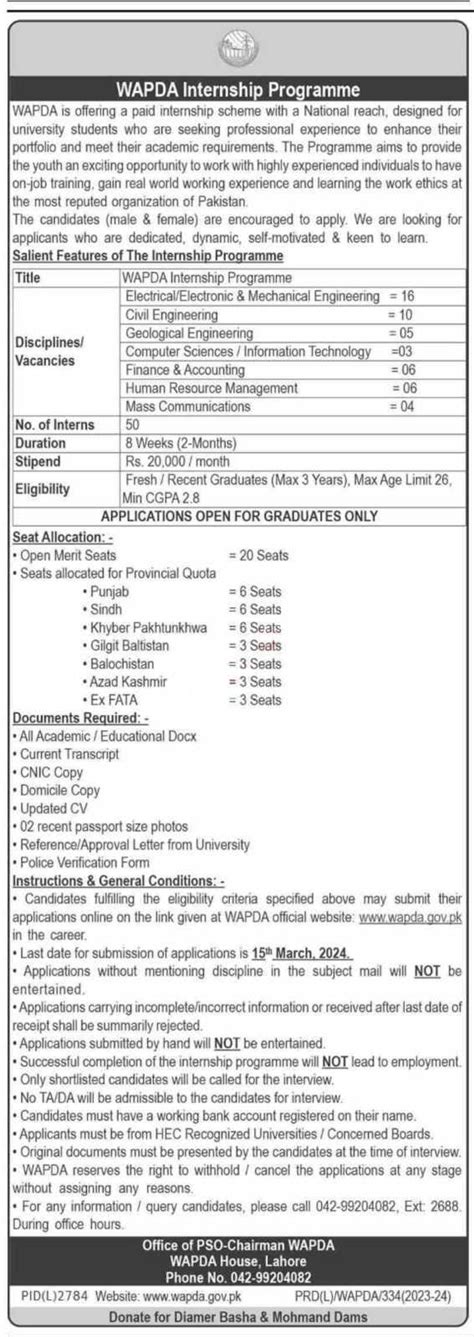 amjad ali khan on linkedin wapda internship program 2024 latest jobs in pakistan