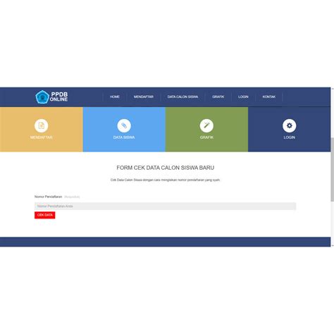 Jual Source Code Sistem Informasi Ppdb Berbasis Web Php Shopee