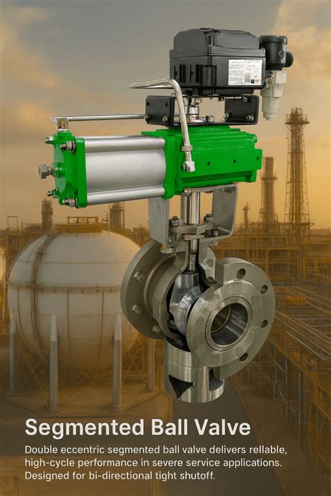 Segment Ball Control Valves V Port For Slurry And Fibrous Media