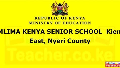Mlima Kenya Senior School Ke