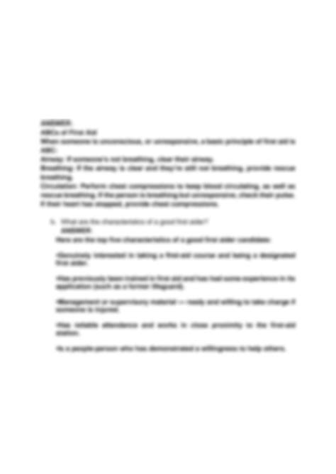 SOLUTION Rotc Earthquake Drill Studypool