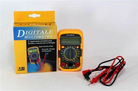 ᐉ Мультиметр цифровий Dt 830 Ln електронний тестер для вимірювання струму 105х60х27 мм Жовтий