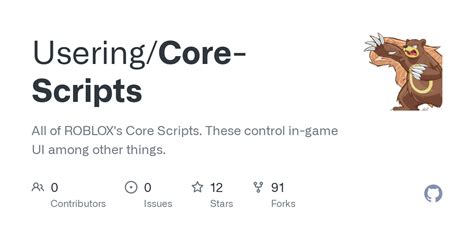 Github Useringcore Scripts All Of Robloxs Core Scripts These Control In Game Ui Among