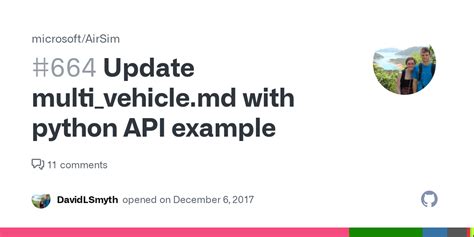 Update Multi Vehicle Md With Python Api Example Issue Microsoft Airsim Github