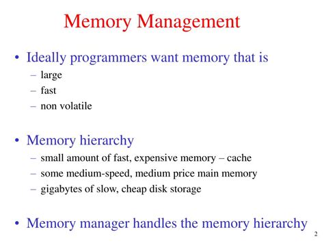 Ppt Memory Management Powerpoint Presentation Free Download Id6028478