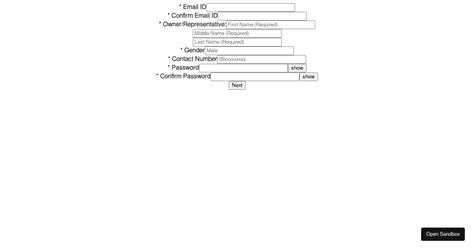 Onboarding Demo 1 Codesandbox