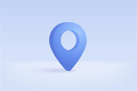 3d location point marker of map or navigation pin icon sign on isolated
