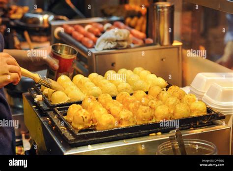 Japanese Street Food Octopus Balls Octopus Balls Photos Images