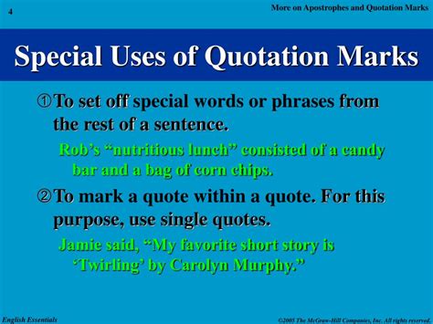 PPT More On Apostrophes And Quotation Marks PowerPoint Presentation Free Download ID