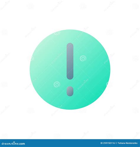 Warning Pixel Perfect Flat Gradient Two Color Ui Icon Stock Vector Illustration Of Error