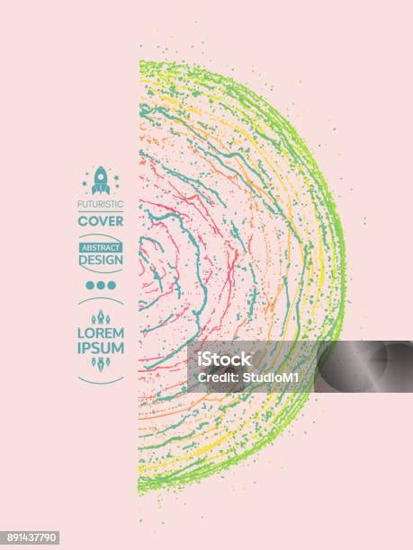 3d 추상 반라운드입니다 교재 책자 또는 노트북 이랑 비즈니스 브로슈어입니다 디자인 서식 파일을 커버 벡터 일러스트입니다 0명에 대한 스톡 벡터 아트 및 기타 이미지
