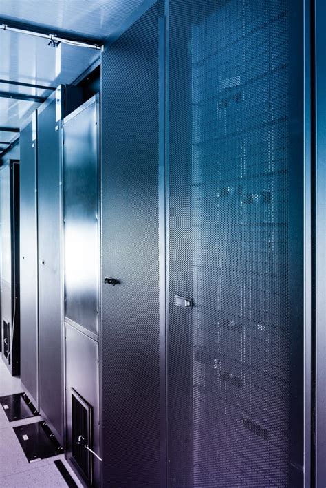 Server Room With Data Storage Hardware Stock Image Image Of Cluster Digital