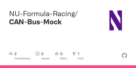 GitHub NU Formula Racing CAN Bus Mock