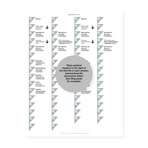 Home Filing System Template