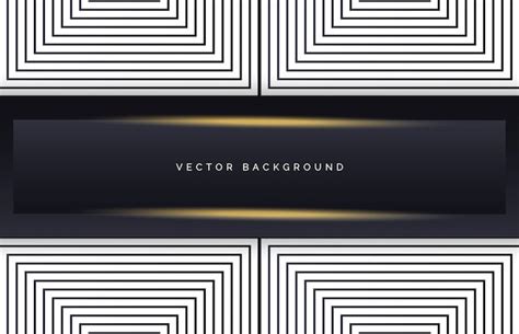 Premium Vector Black And White Rectangle Background Design