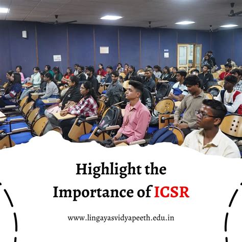 Socm Organised Guest Lecture In Collaboration With Icsi Lingayas Vidyapeeth