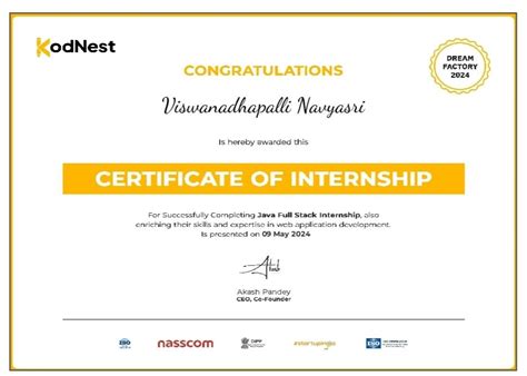 Javafullstack Internship Kodnest Navya Sri Viswanadhapalli