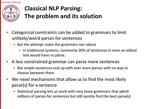 Ppt Statistical Natural Language Parsing Powerpoint Presentation