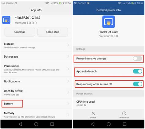 How To Keep Flashget Cast Running In The Background On Huawei Devices